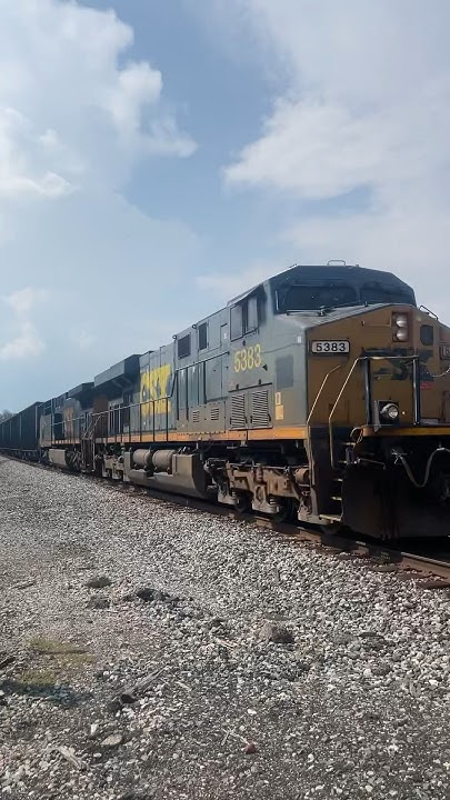CSX B158 Empty Coke Express Train from Sterling, Ohio 8/17/2024 #csx #train #railroad #shorts # ...