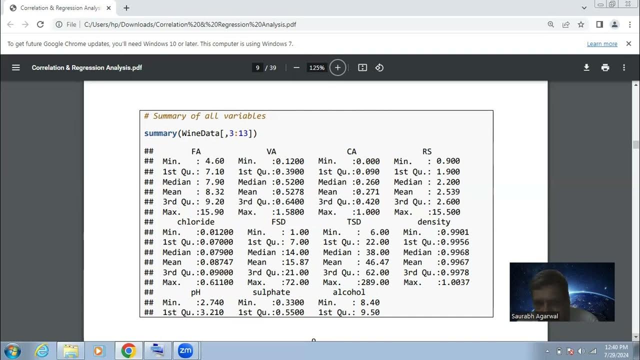 Correlation & Regression Analysis (Session 2) - YouTube