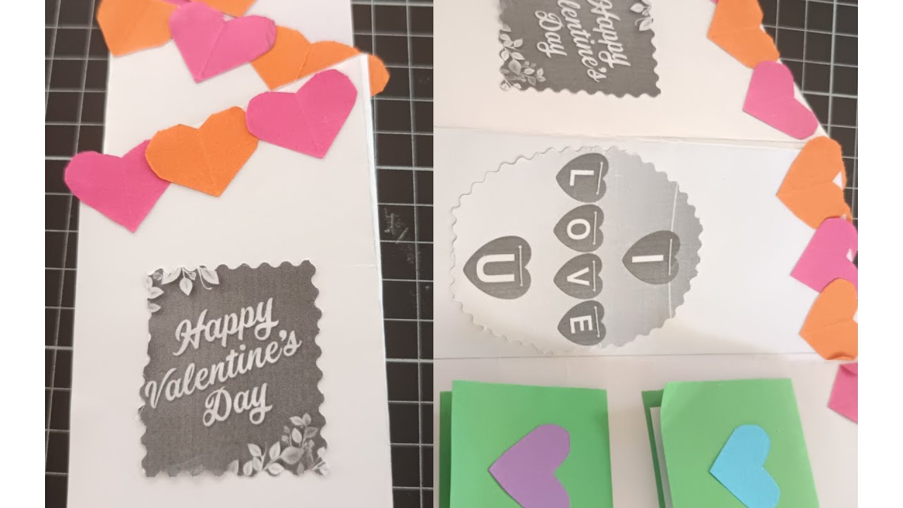 Cute Valentine's Day Paper Card Craft / Love You Card Craft / Easy ...