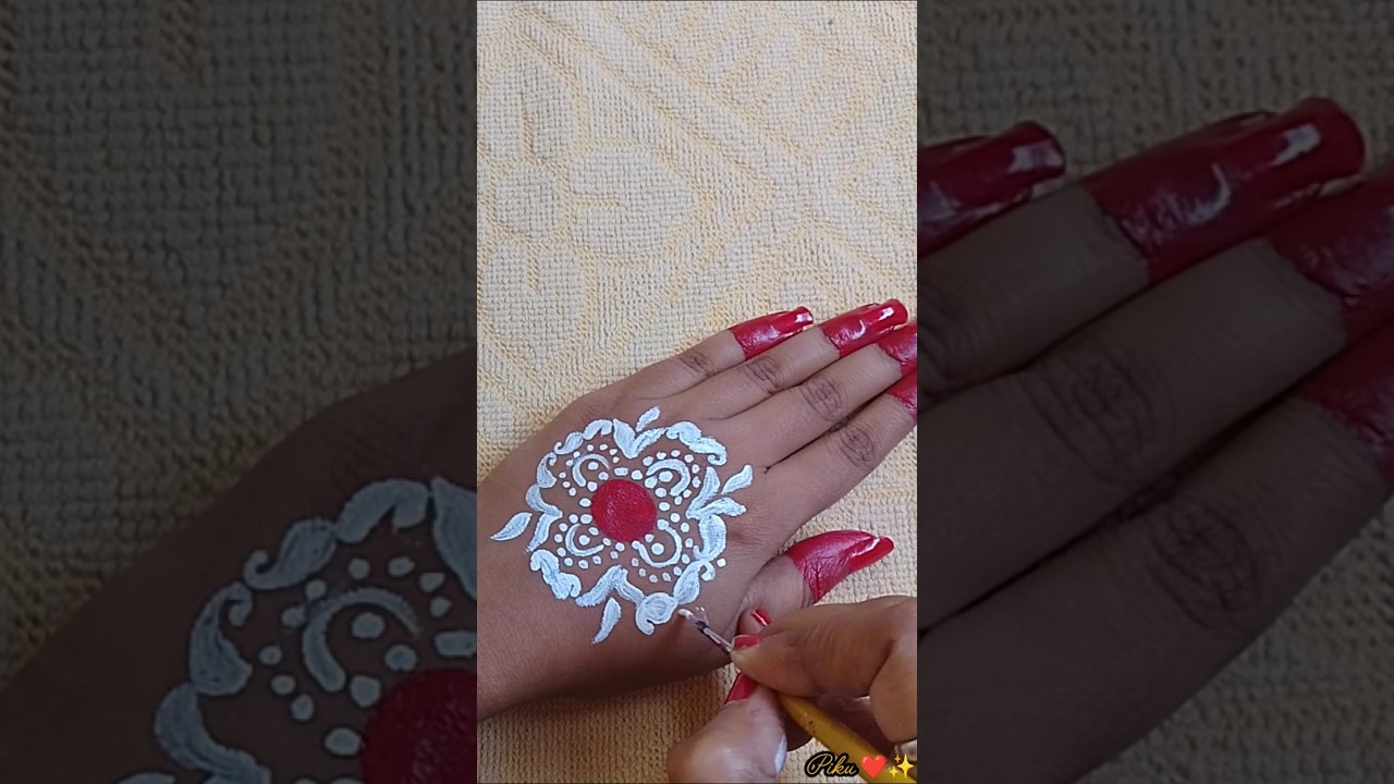 Easy & simple hand kalka design #handkalka #art #artandcraft #ytshorts ...