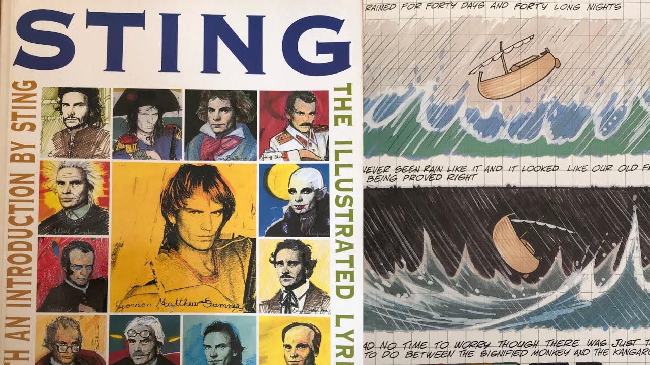 STING Illustrated Lyrics By Roberto Gligorov Book Review - YouTube