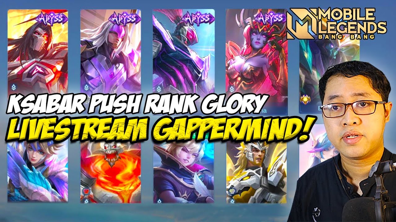 🔴 LIVE KEMARIN ERROR PUSH RANK KSABAR KE MYTHIC IMMORTAL ⭐ 64 ...