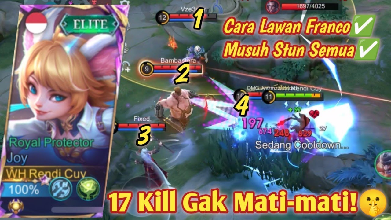 TIPS & TRIK JOY KETKA LAWAN BANYAK STUN🤫 BUILD JOY TERSAKIT 2024 | BEST BUILD JOY - MLBB - YouTube