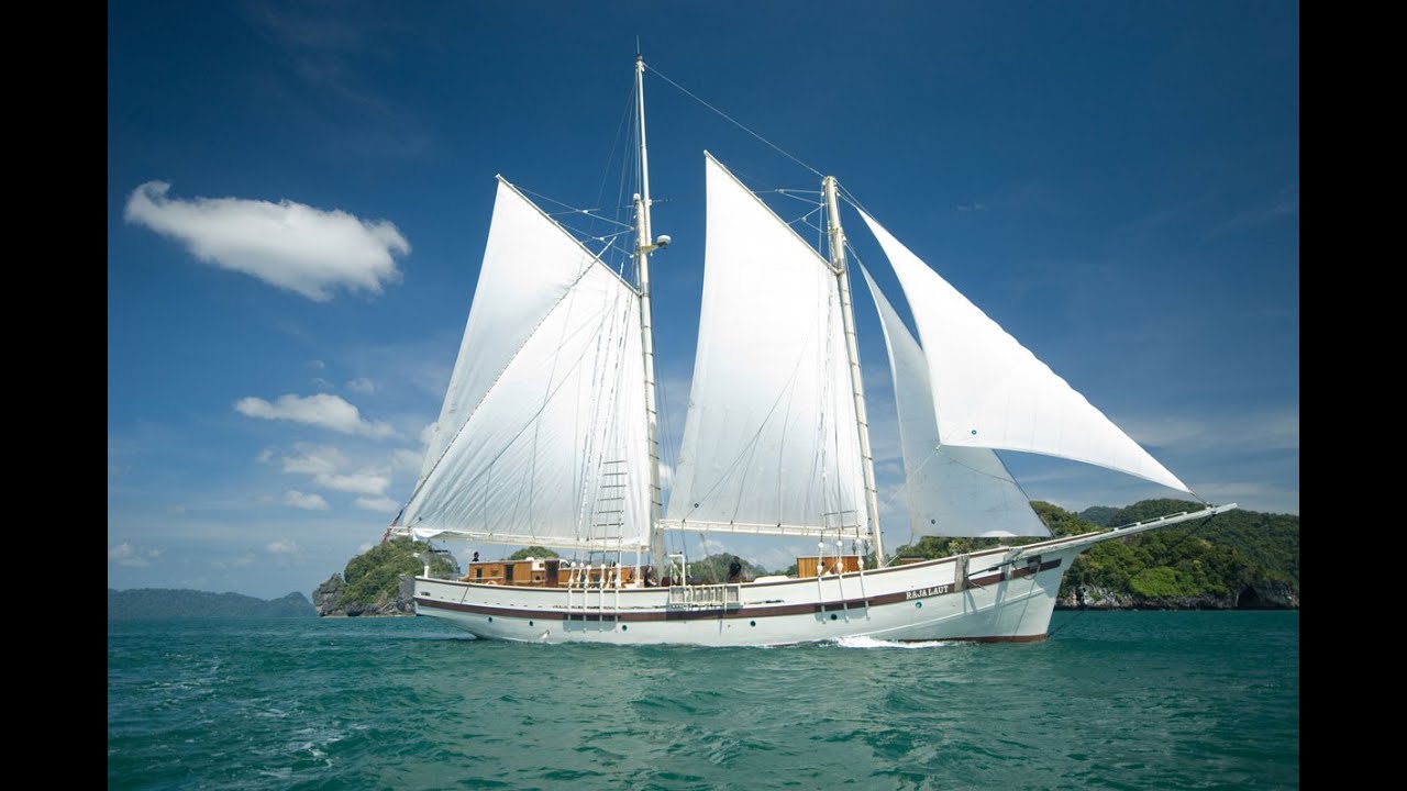 kapal layar keren HD digerakan dengan tenaga angin - YouTube