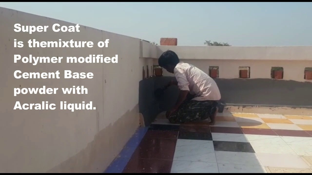 how to do Waterproofing of terrace on Tiles and Flooring. - YouTube