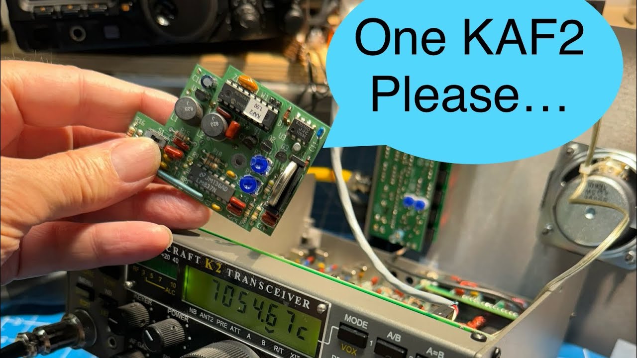 K2 s/n 6203 finally gets a KAF2 audio filter/clock part 1 - YouTube