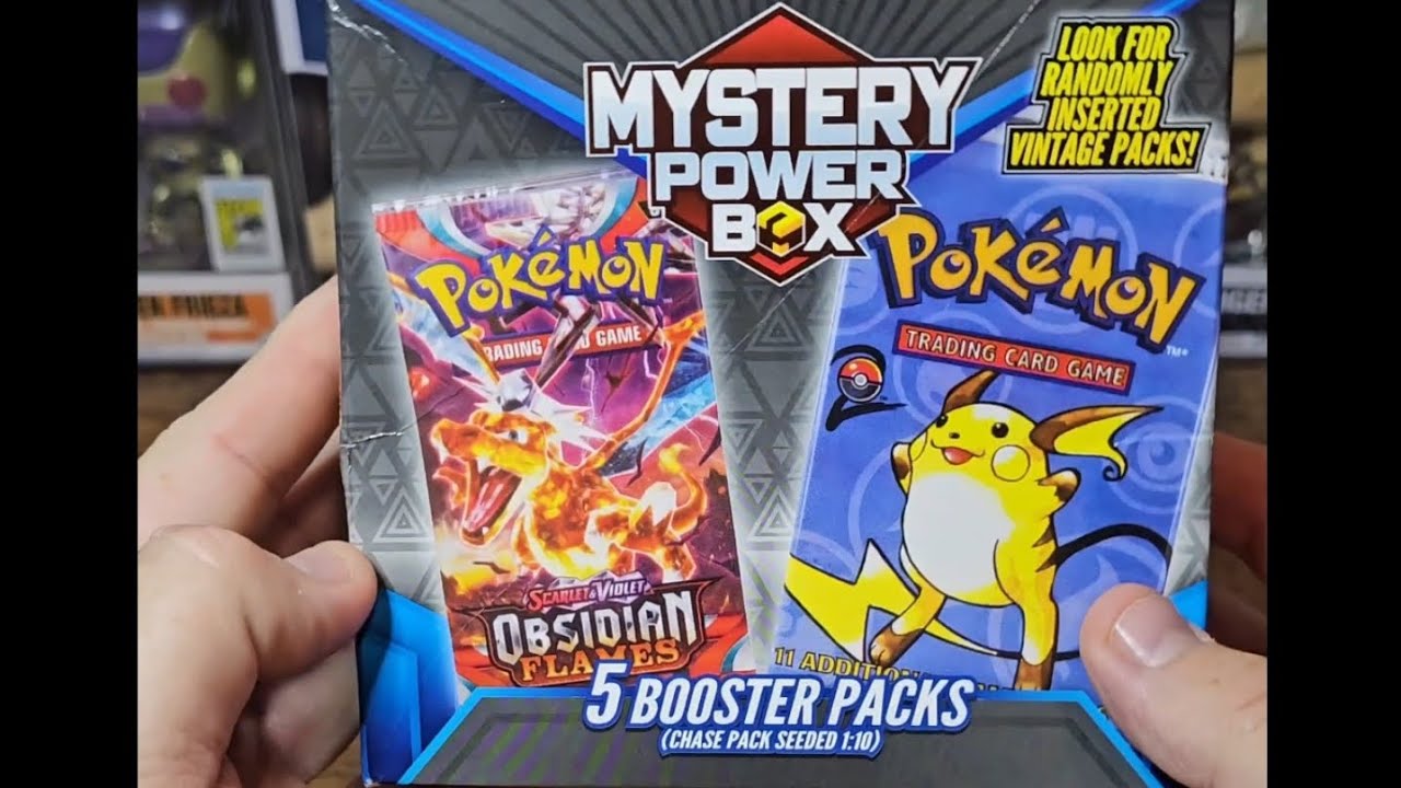 Pokemon Mystery Power Box 5 Booster Packs - YouTube