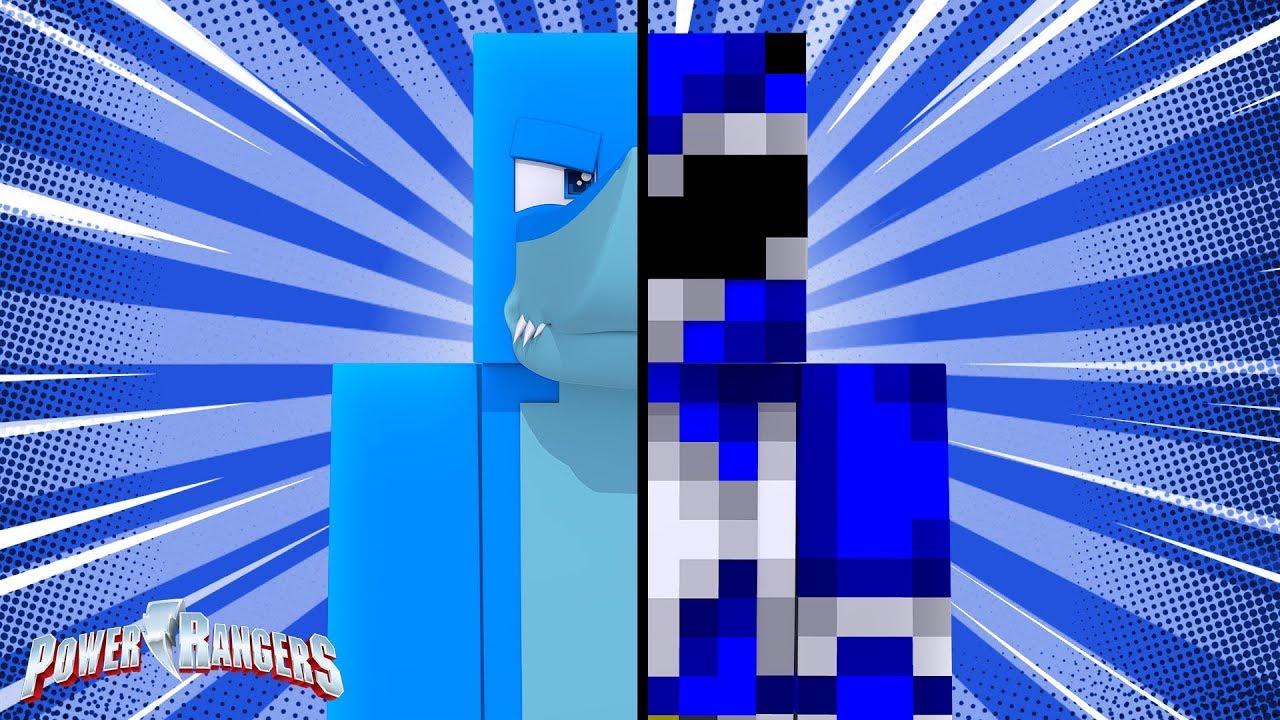 BECOMING THE BLUE POWER RANGER !! Minecraft POWER RANGERS #1 w/ Little ...