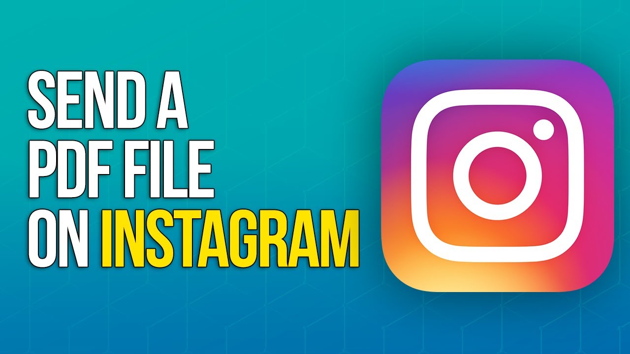 How to Send a PDF File on Instagram - YouTube