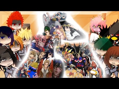 Class 1-A react to Pro Heroes [FULL PART] | AU | Boku no hero academia | Gacha React |
