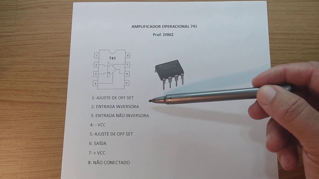 Introdução ao Amplificador CI 741 - YouTube