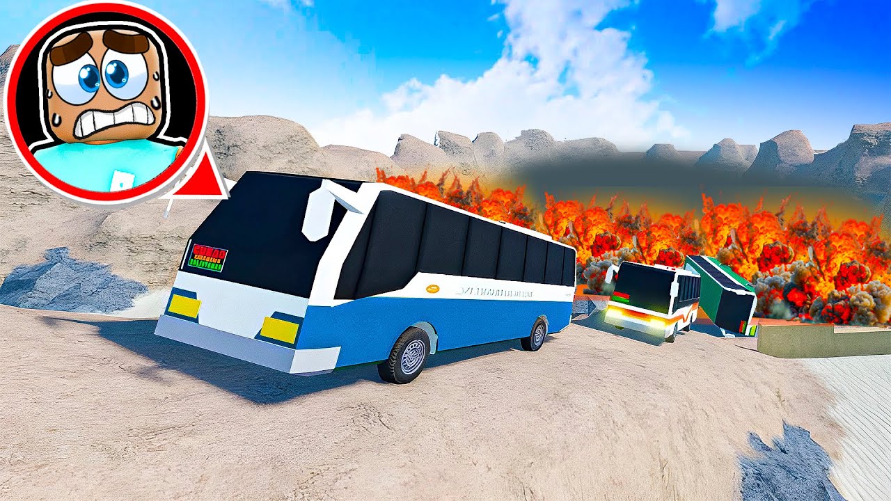 I become a Roblox bus driver snd DROVE on the MOST DANGEROUS ROADS ...