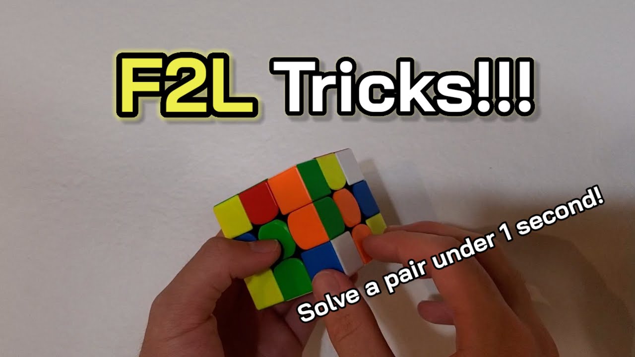 Best F2l Tricks To Solve A Pair Under 1 Second Youtube