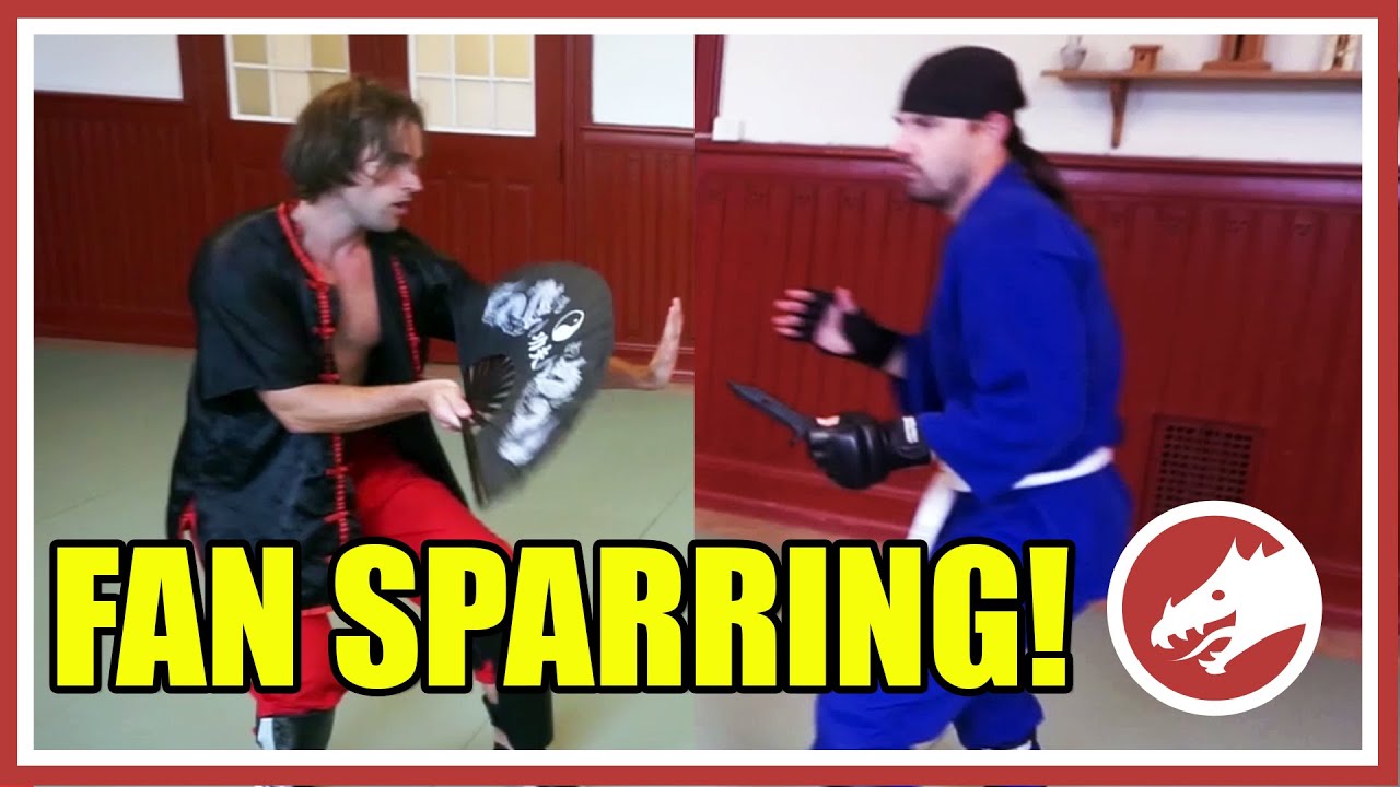 Sparring with War Fan (Tessen) - YouTube