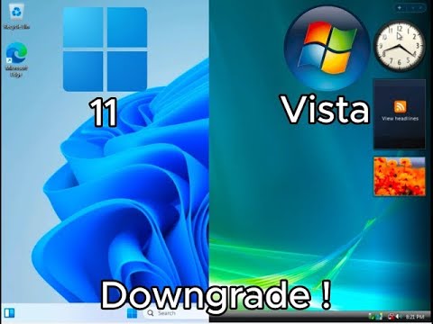 Downgrade Windows 11 to WIndows Vista Timelapse - YouTube