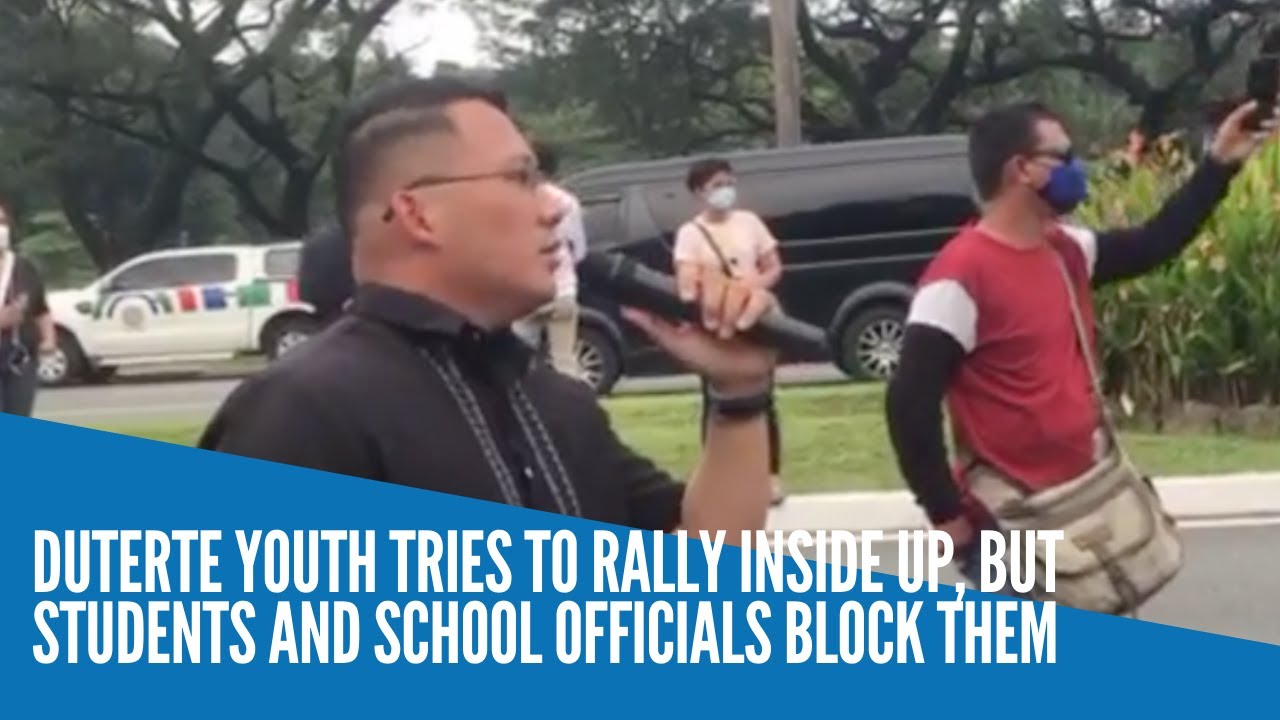 Duterte Youth tries to rally inside UP, but students and school ...