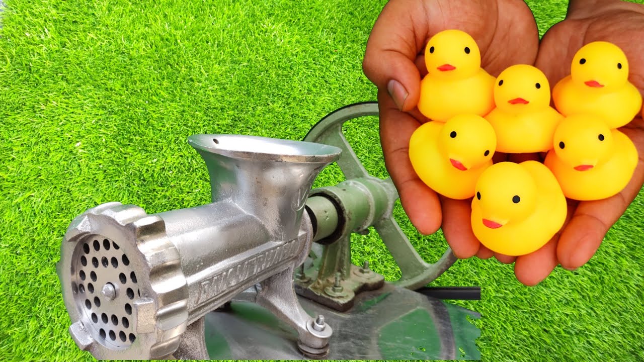EXPERIMENT RUBBER TOYS VS MEAT GRINDER || GRINDING TOYS EXPERIMENTS ...