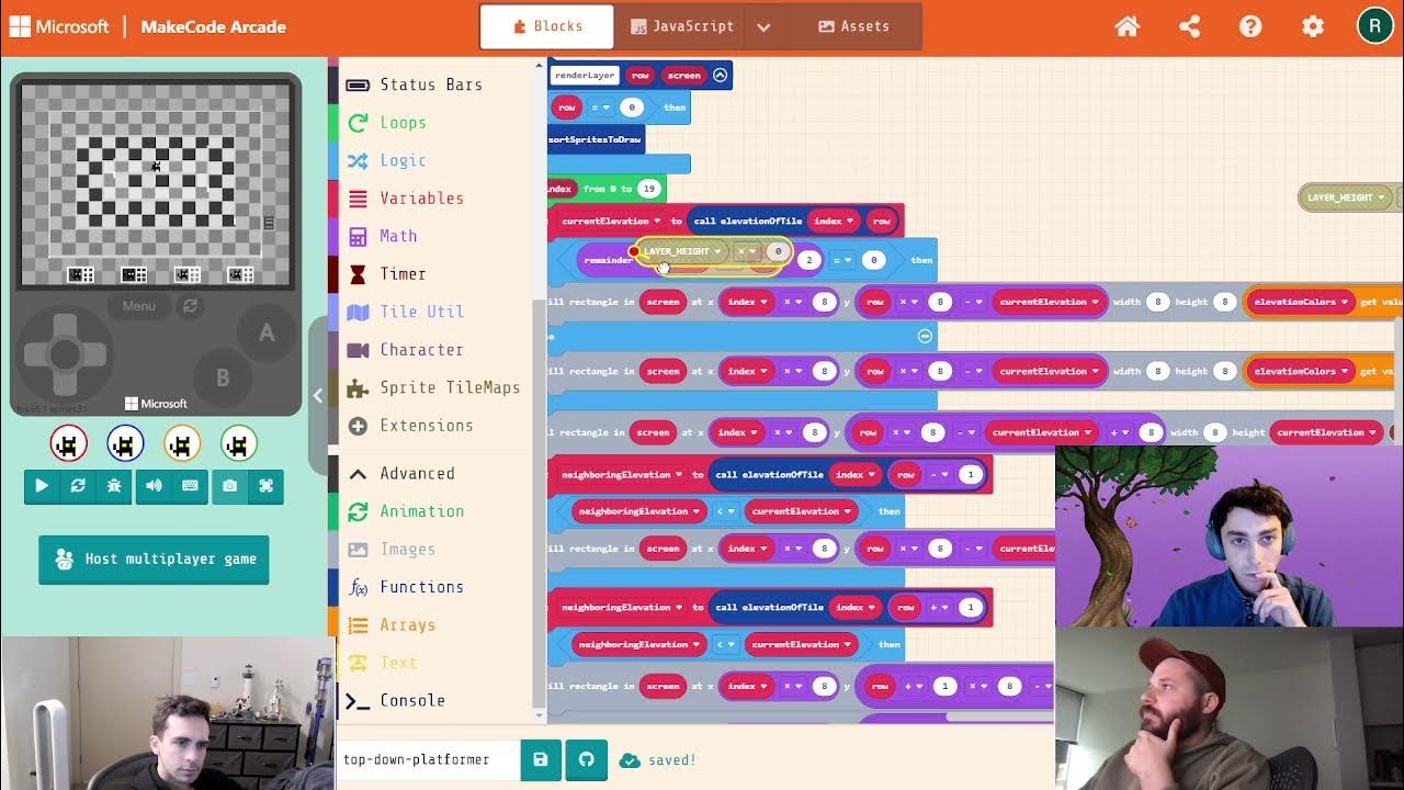 Making a drawing game in MakeCode Arcade - YouTube