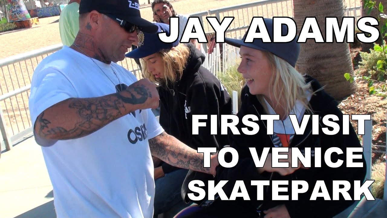 Jay Adams First Visit to Venice Skate Park - YouTube