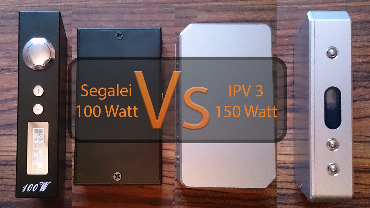 Sigelei 100 watt vs IPV 3 Comparison - YouTube