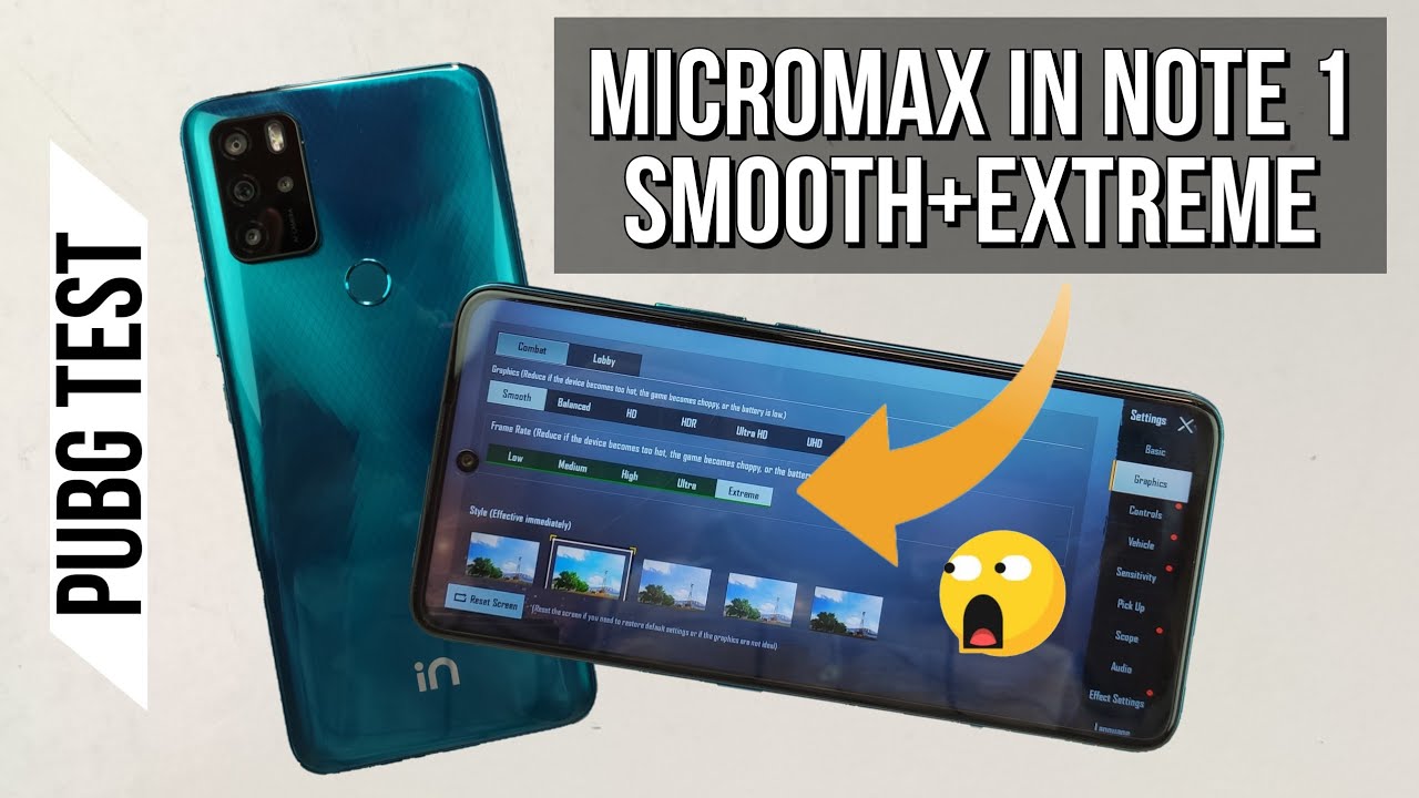 Micromax IN Note 1 Smooth+Extreme (60fps) Pubg Test, Heating and ...