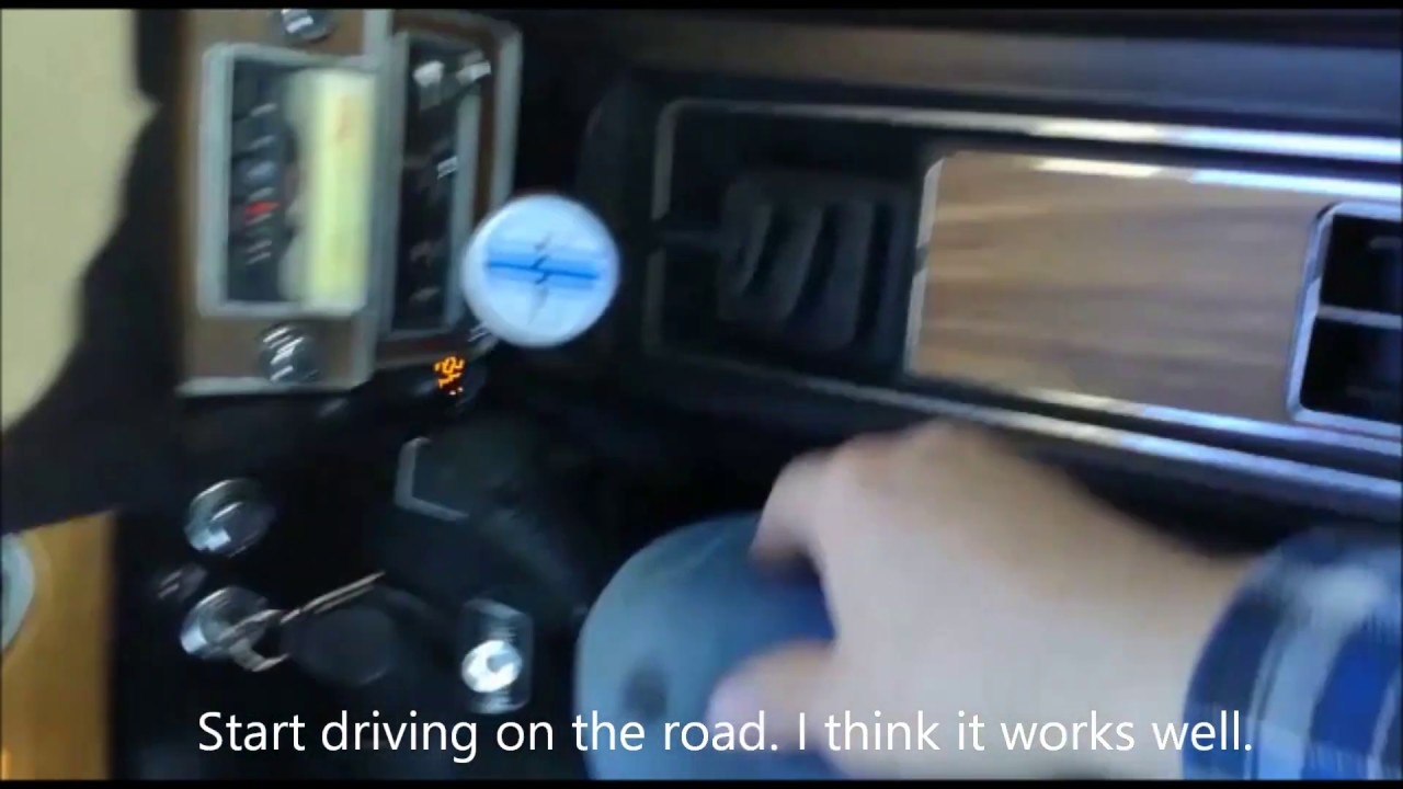 Ford 1969 original 4 speed top loader shifter. Shifting on the road ...