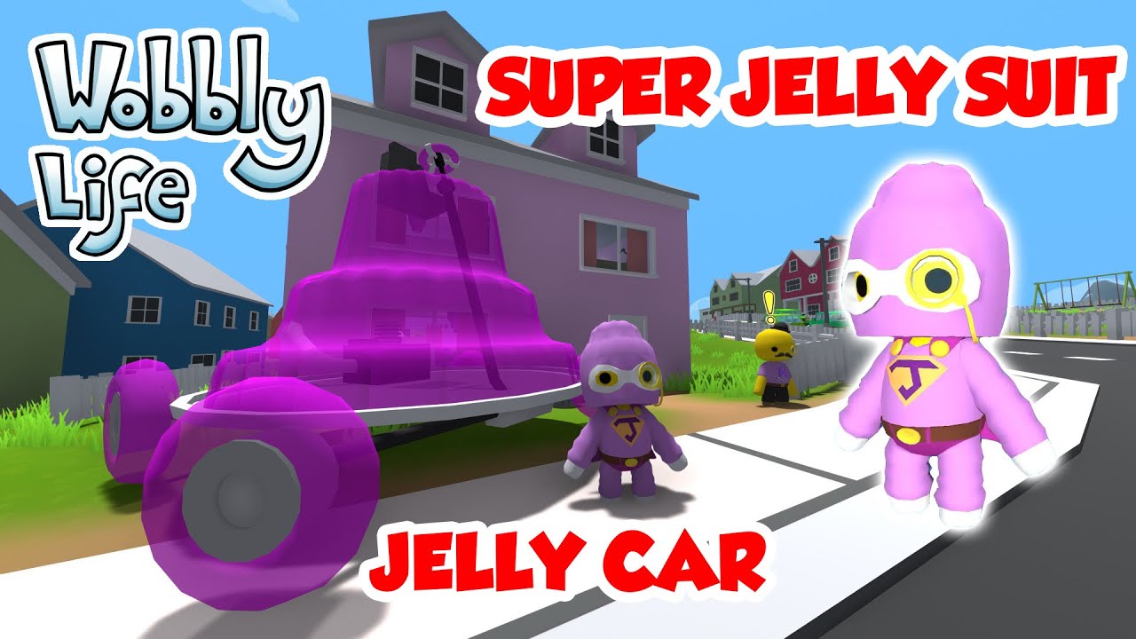Dapat Jelly car & Super jelly suit | Wobbly Life Indonesia - YouTube
