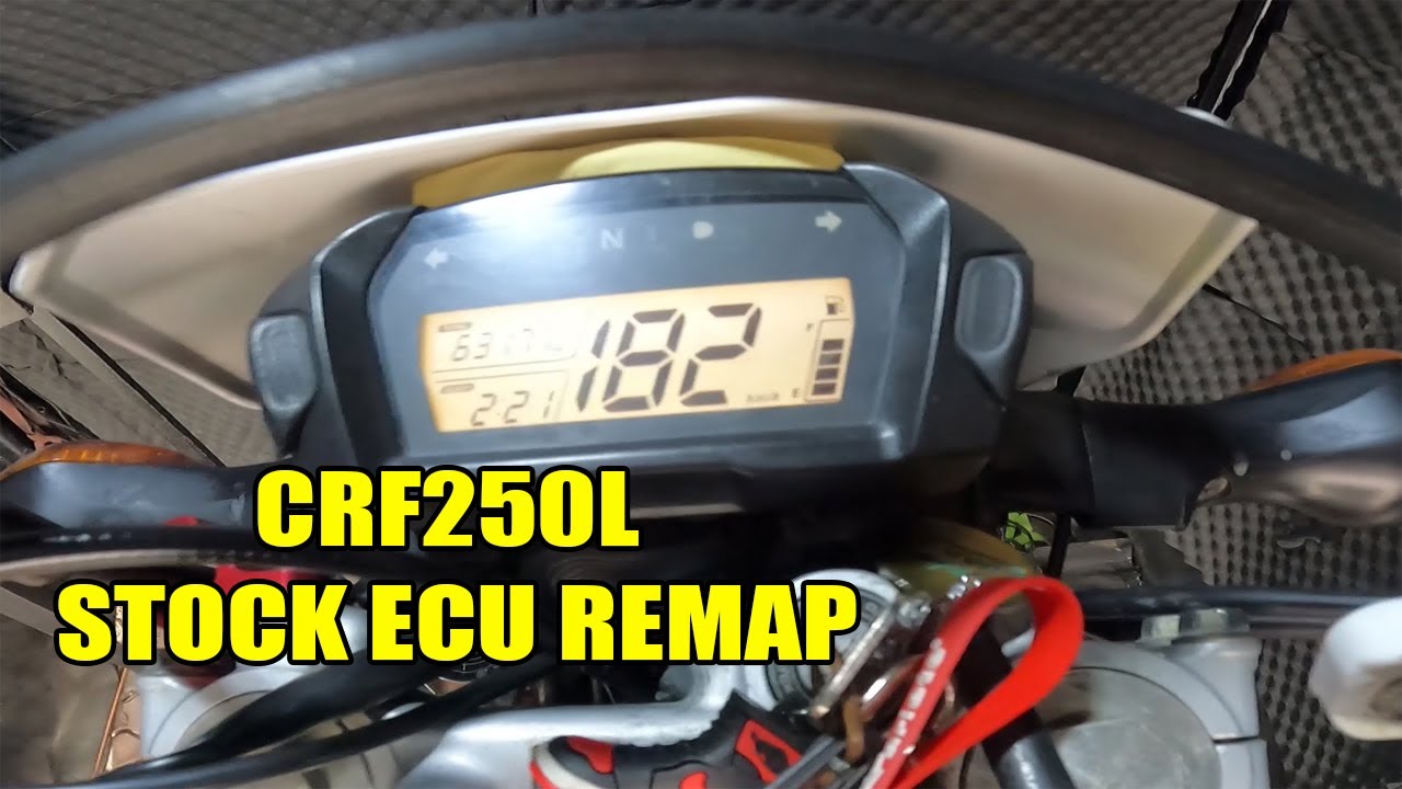 Crf250L Stock ECU Remap - YouTube