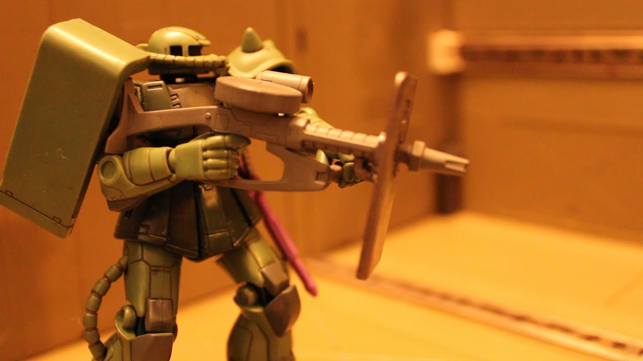 ZAKU MACHINE GUN SHIELD VARIANT! MSIA CUSTOM REVIEW! - YouTube