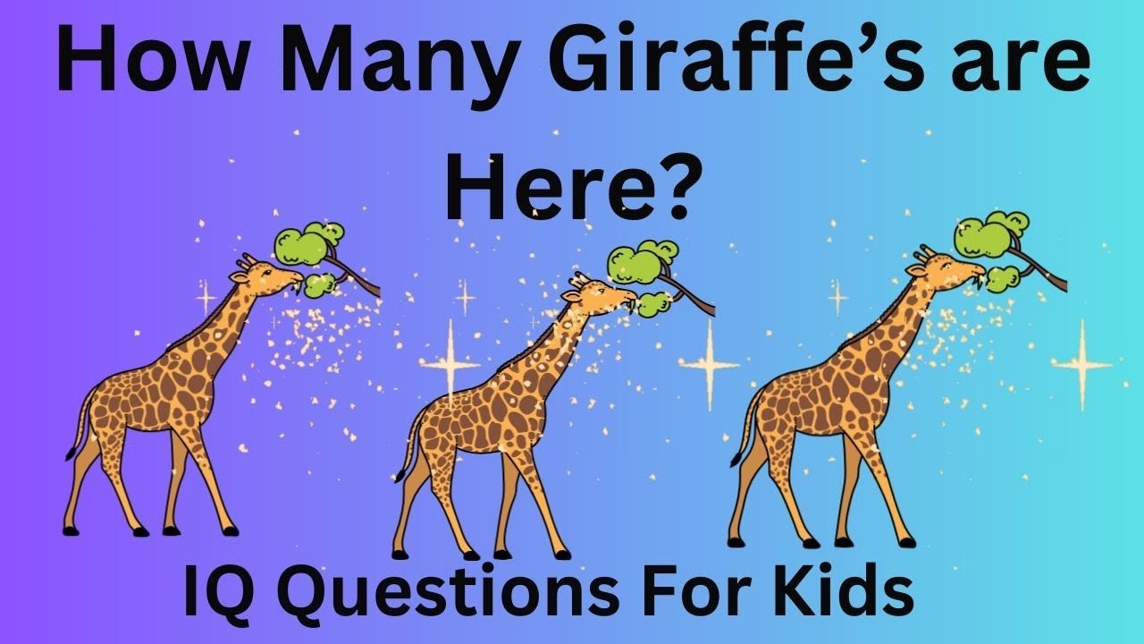 Iq Test With Answers Part 5 | Educational Video | IQ Questions For Kids ...