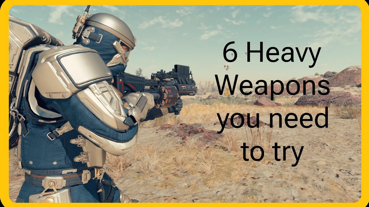 Starfield 6 Heavy weapons You Need To Try - YouTube
