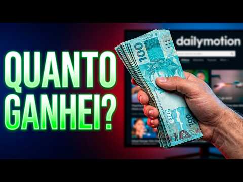 Quanto Ganhei no Dailymotion com Mil Visualizações 💰