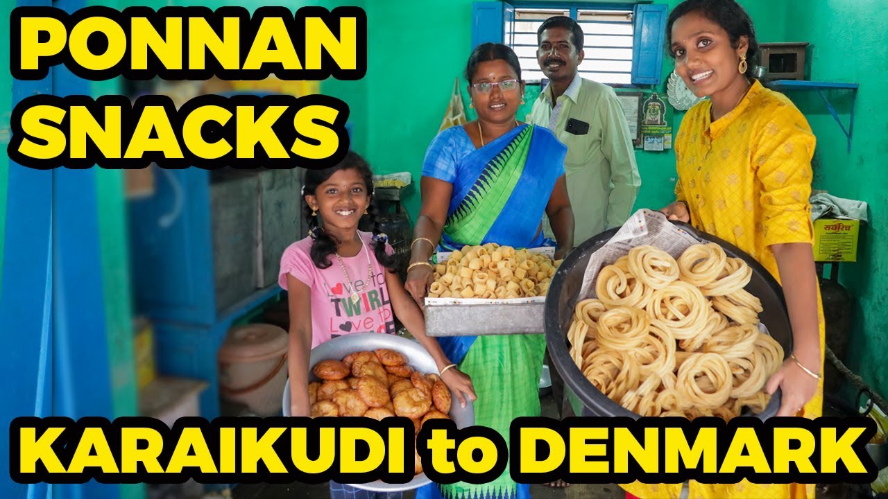 Karaikudi chettinad snacks I Ponnan snacks I Tasteewithkiruthiga - YouTube
