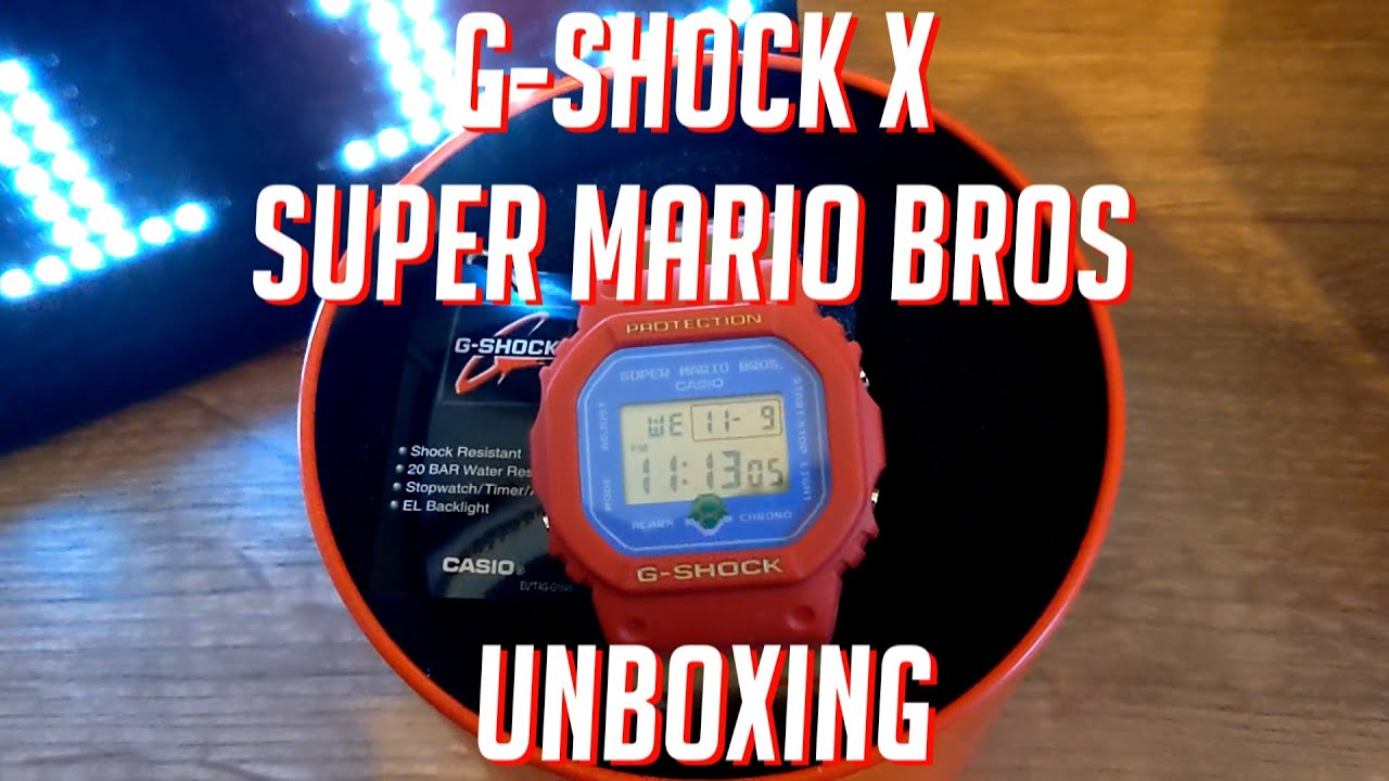 G-Shock X Super Mario Bros Watch Unboxing - YouTube