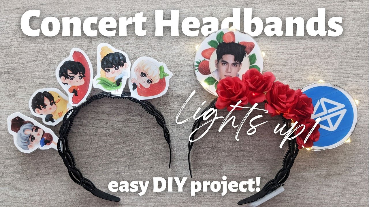 DIY SB19 P-pop (or K-pop) Concert Headbands | The Fil-Am Cam - YouTube