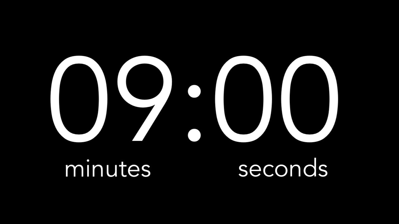9 Minute Countdown Timer - YouTube