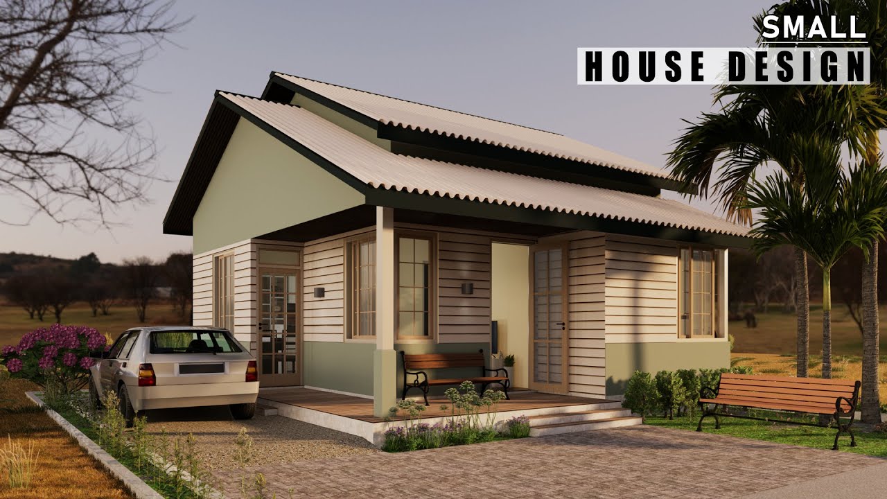 7X8m Cozy Small House Design With 2 Bedrooms | 56 Sqm - YouTube