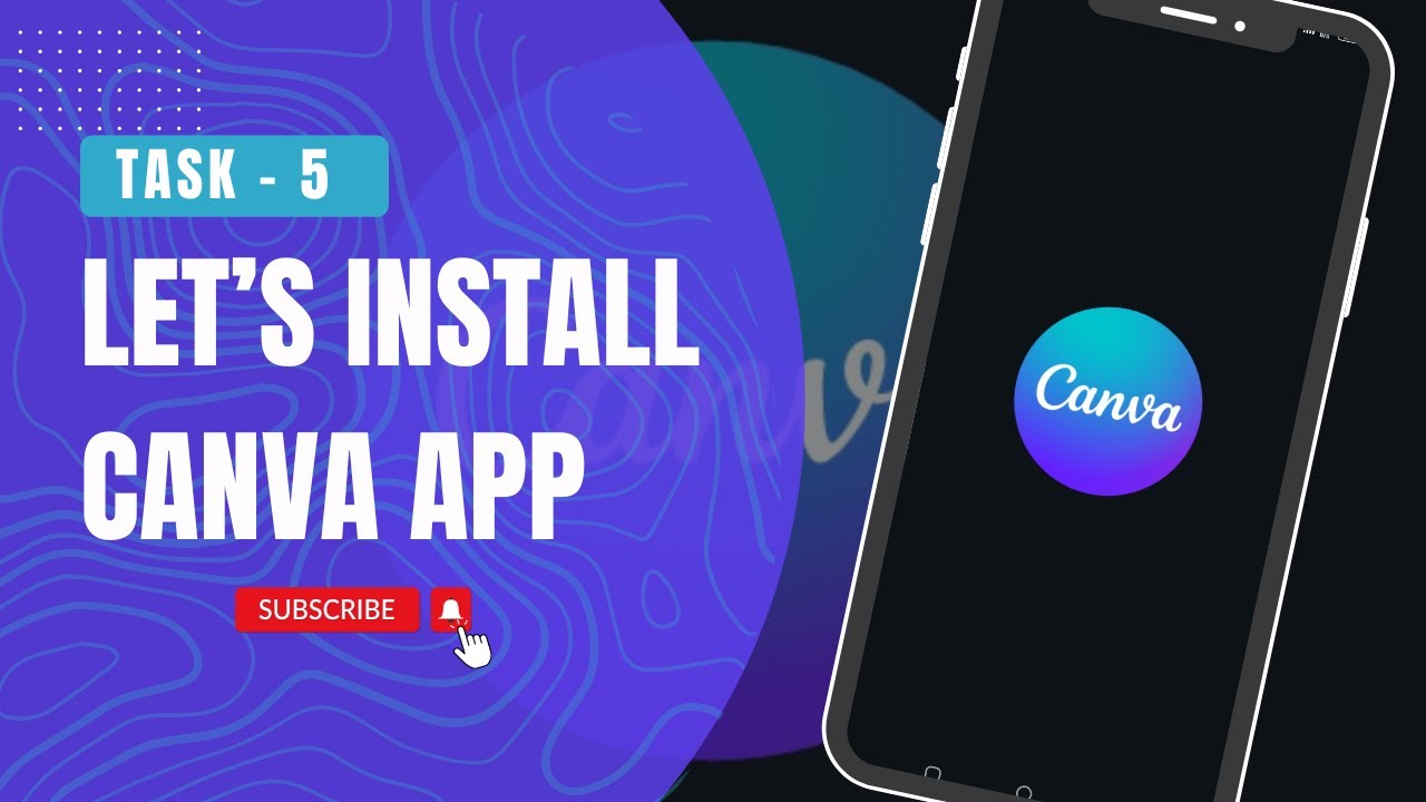 Canva app install on mobile | Canva tutorial | Computer lab activity ...
