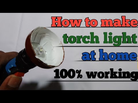 How to make torch light at home - YouTube