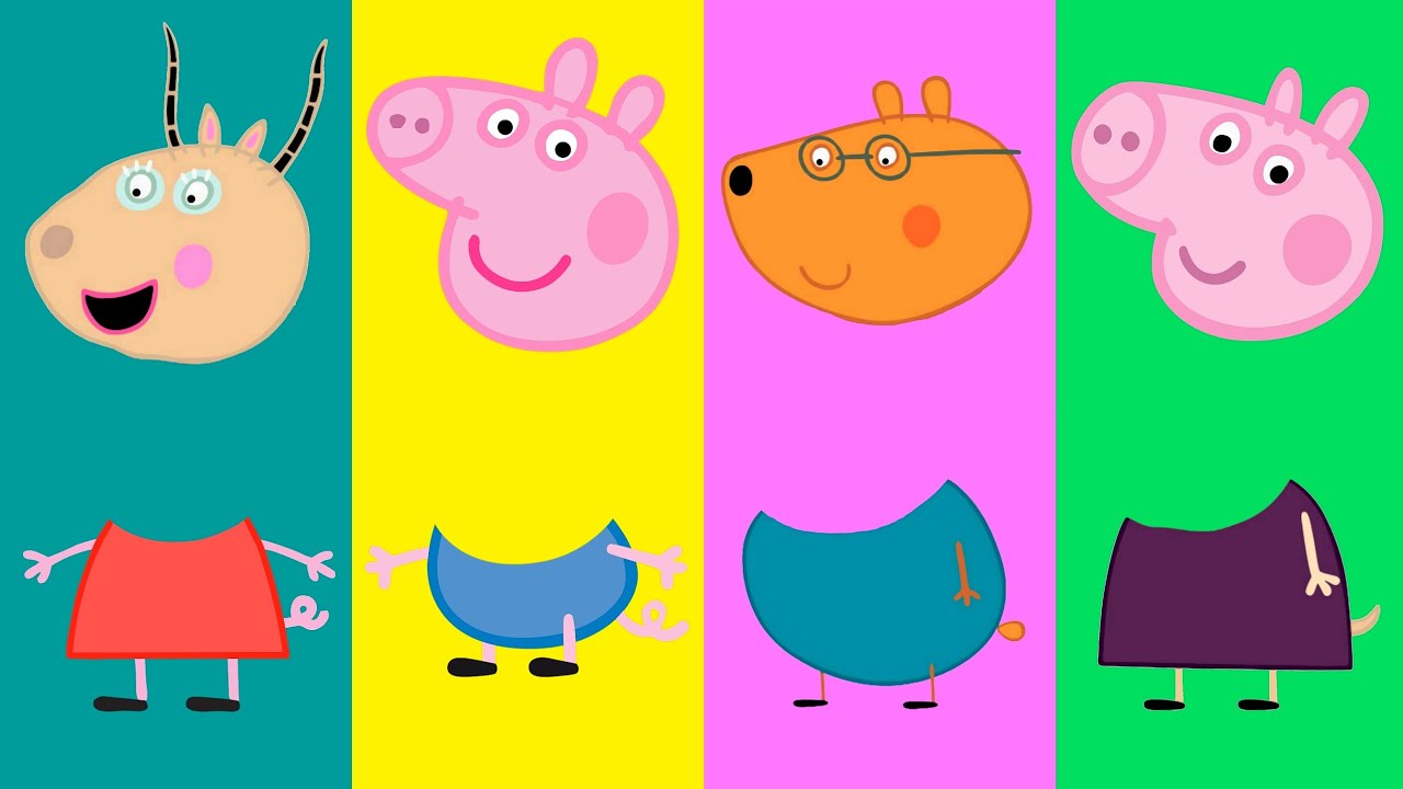 Peppa Pig • Match The Head • Video For Kids - YouTube