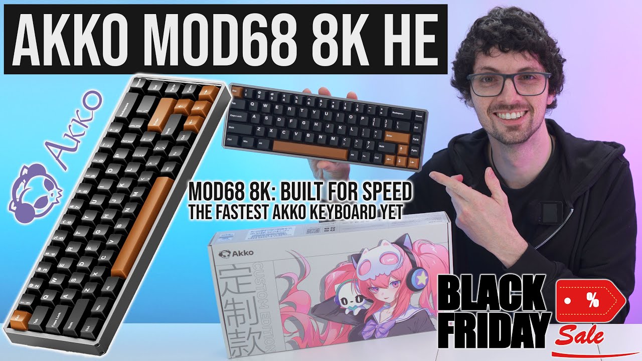 8kHz in a 65%? The Fastest AKKO Keyboard Yet! - AKKO MOD68 8K Review ...