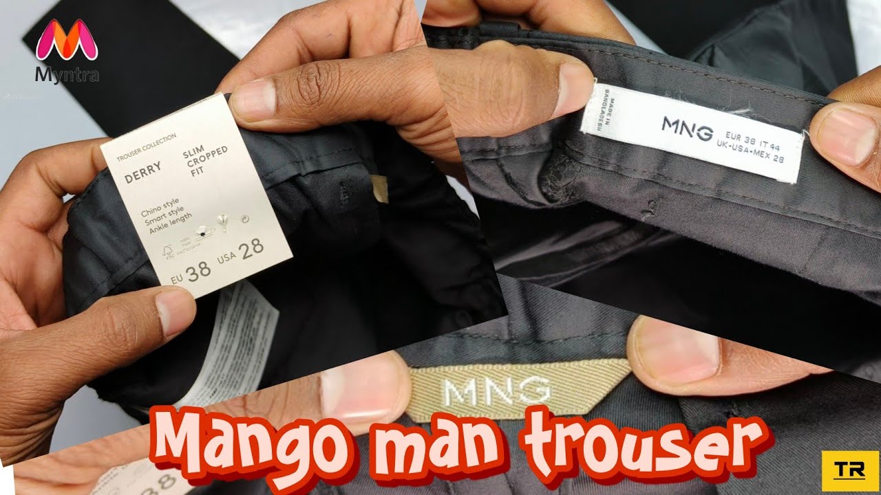 Mango man Trouser///#myntra - YouTube