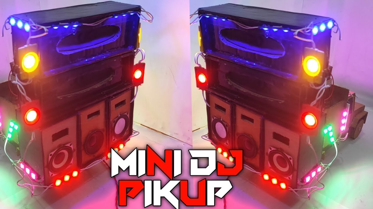 Mini dj pikup || new setup dj loding video || colour light decoration ...