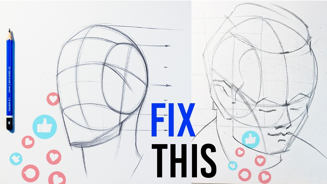 The ABSOLUTE BEST Way to Draw a Realistic Head using Loomis Method ...