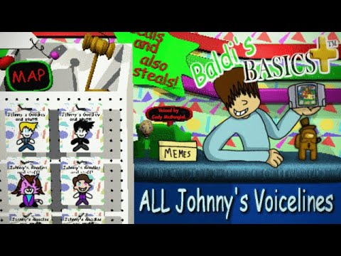 All Johnny Voicelines (Baldi's Basics Plus) - YouTube