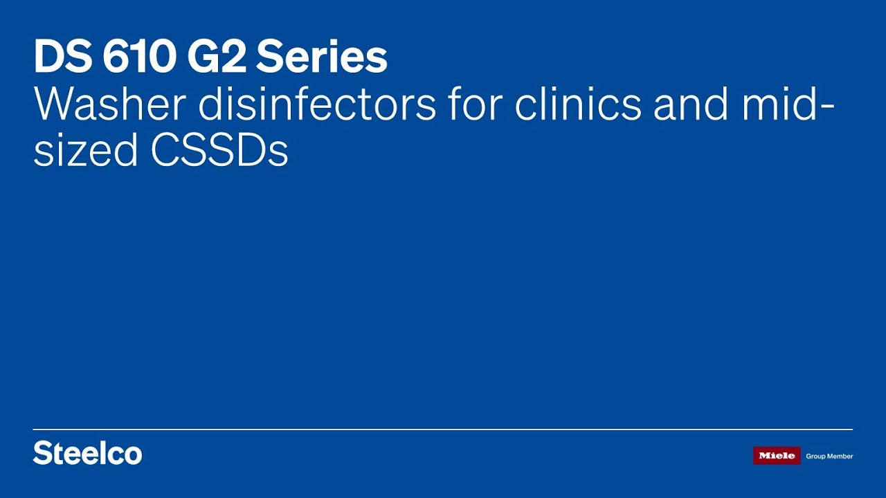 DS 610 G2 Series | Washer Disinfector | Steelco Group - YouTube