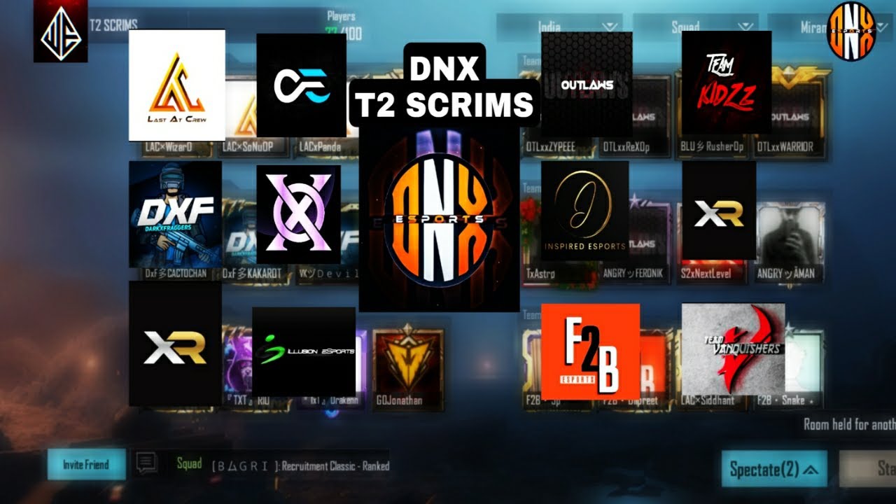 🔴(LIVE) T2 SCRIMS |DNX ESPORTS| JOIN DISCORD |CHECK DESCRIPTION ||M2 ...