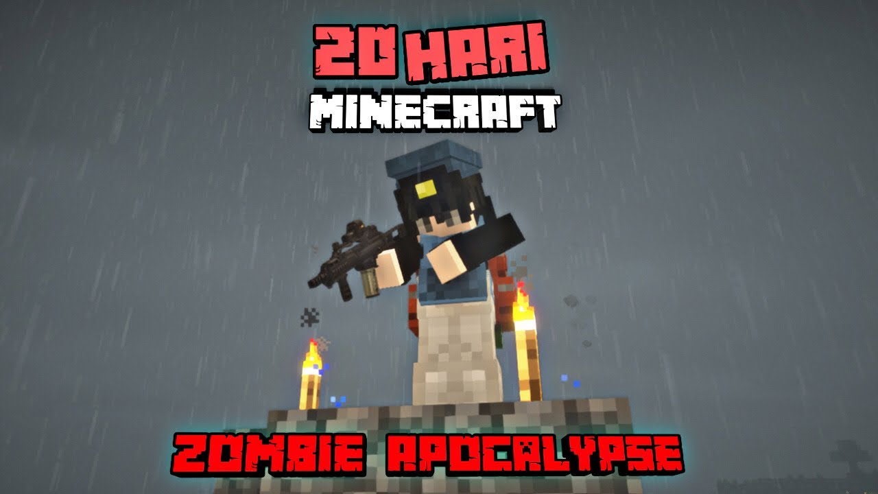 20 HARI DI MODERN ZOMBIE APOCALYPSE HARDCORE MODE !!! ( EPS 02 ) - YouTube