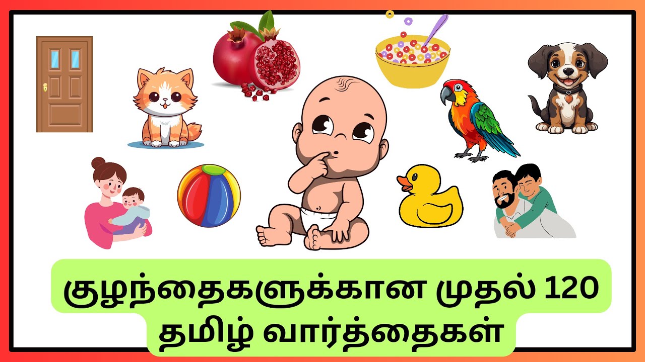 குழந்தைகளுக்கான முதல் 120 தமிழ் வார்த்தைகள்|First 120 words in tamil ...
