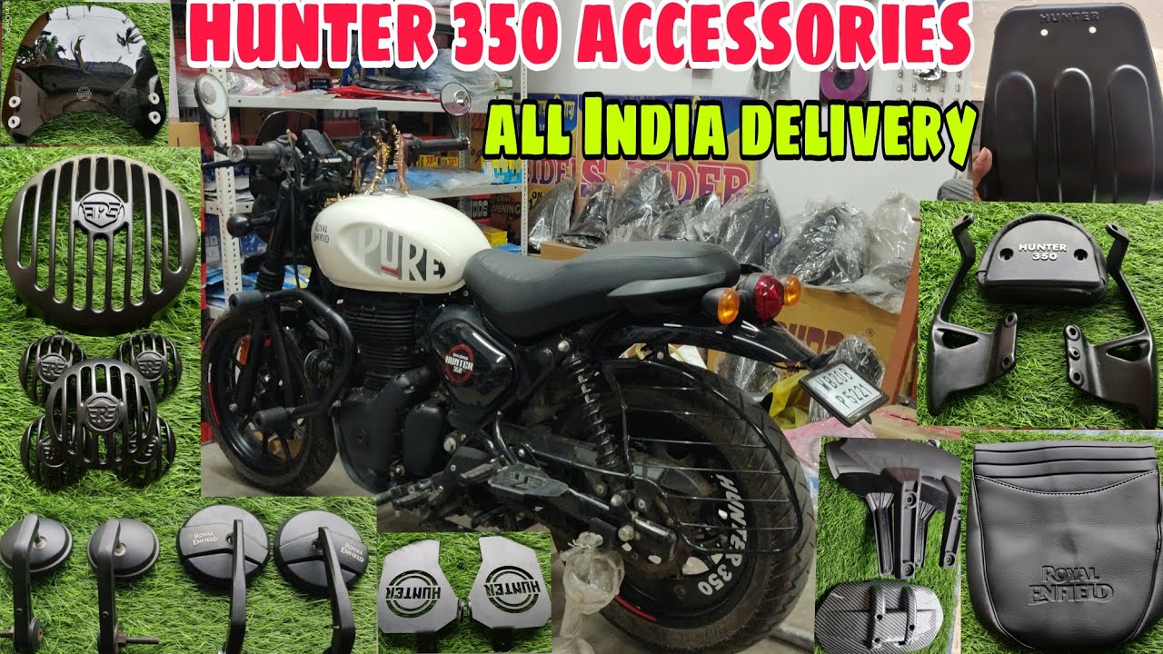 Hunter 350 accessories |accessories for hunter|Royal Enfield hunter ...